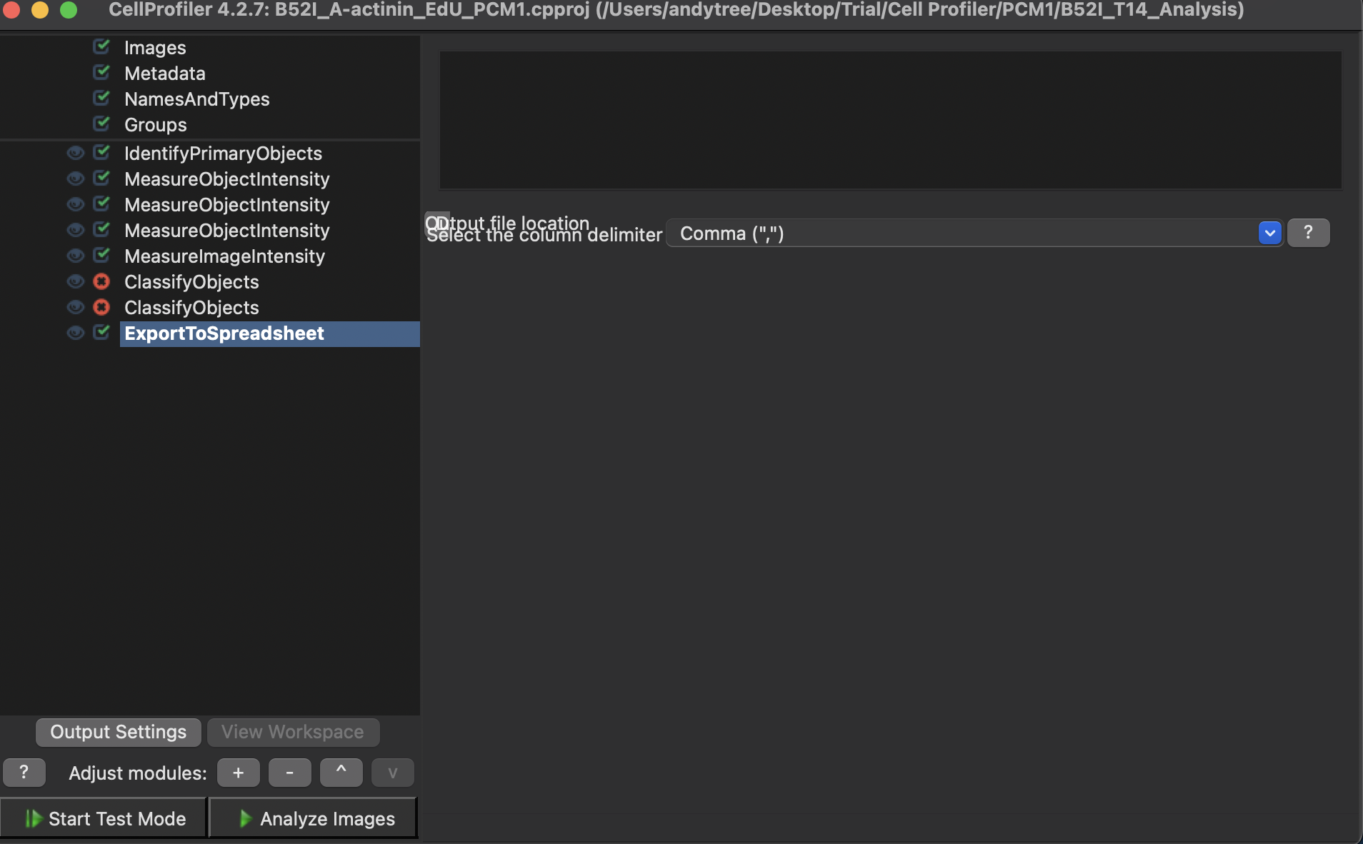 Unable to incorporate Cell profiler analyst .model file into Cell profiler - Usage & Issues ...