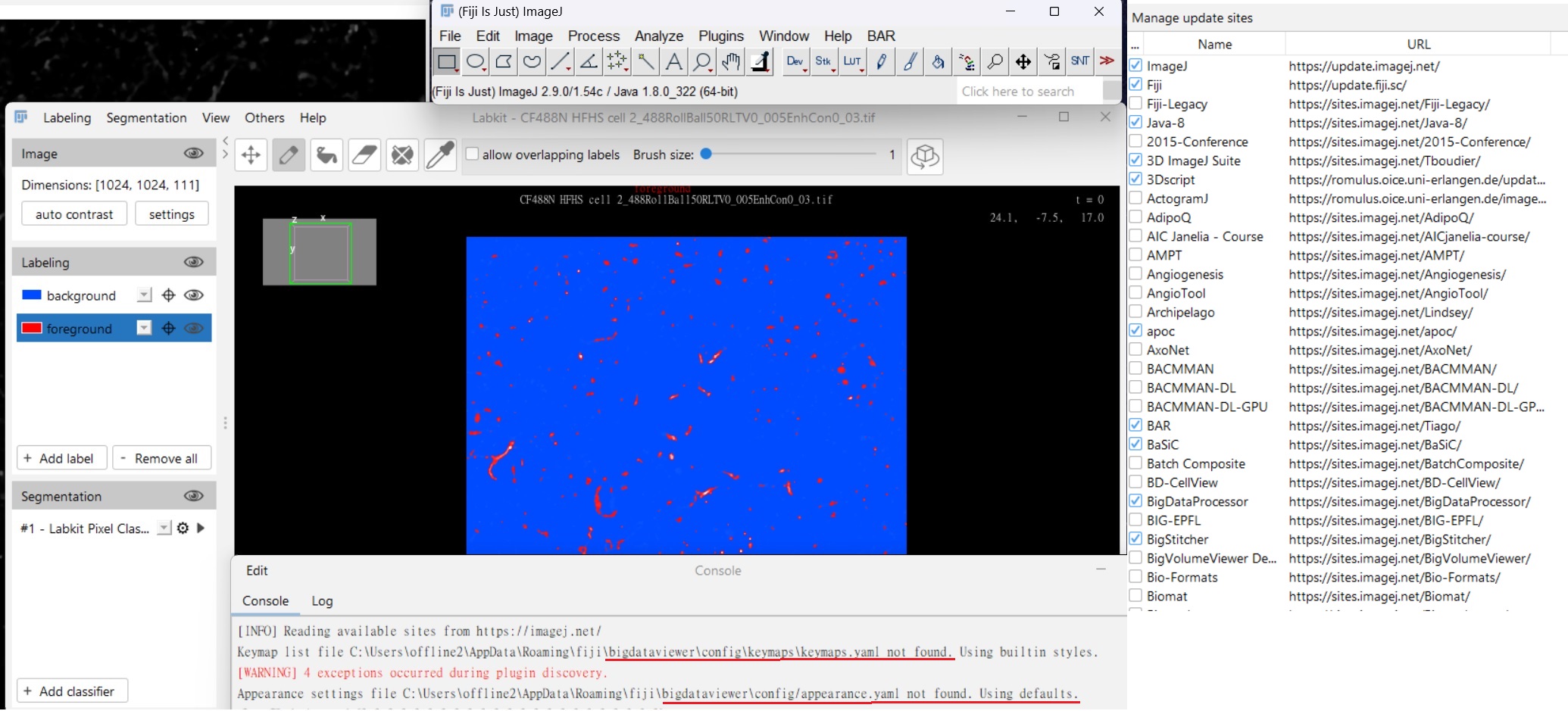 Labkit error when attempting to open image - Image Analysis - Image.sc Forum