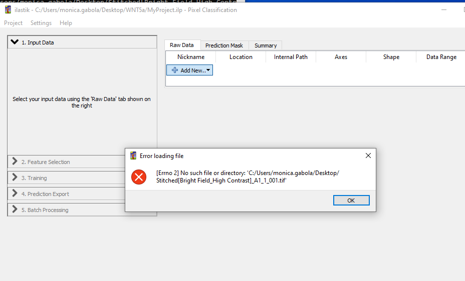 Errno2 no such file or directory - Usage & Issues - Image.sc Forum