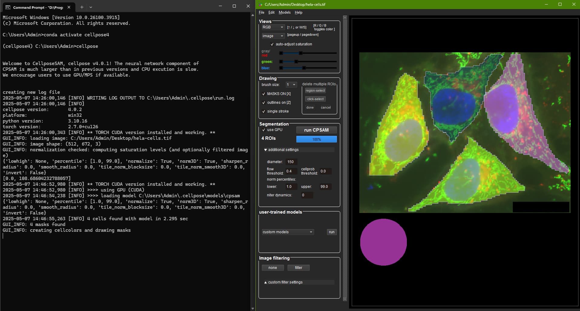 Cellpose [GUI] installation issues and potential solution - Usage & Issues - Image.sc Forum