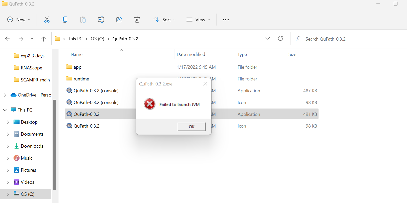 Suddenly can not launch Qupath - Usage & Issues - Image.sc Forum