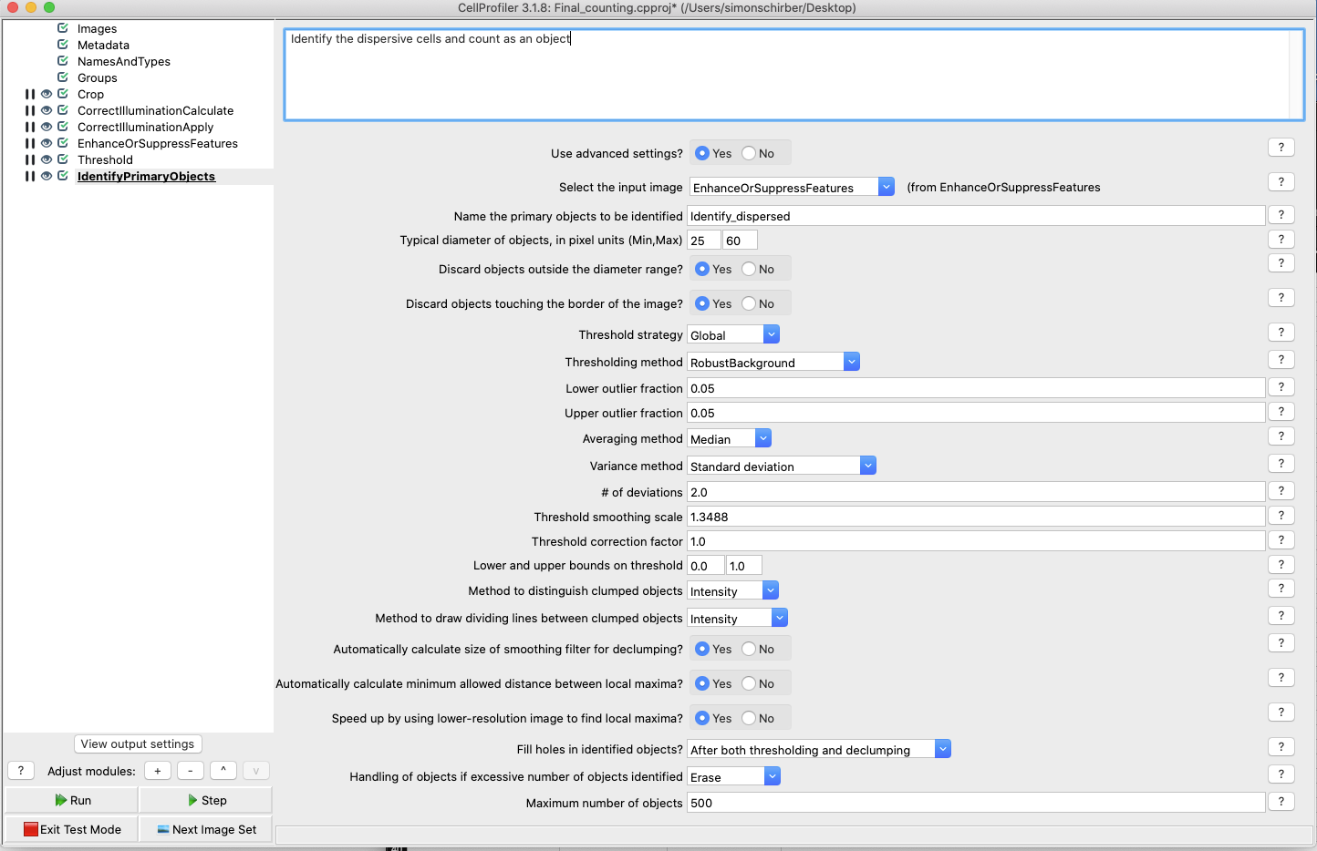 Getting Correct Identify Primary Objects Module - Image Analysis ...