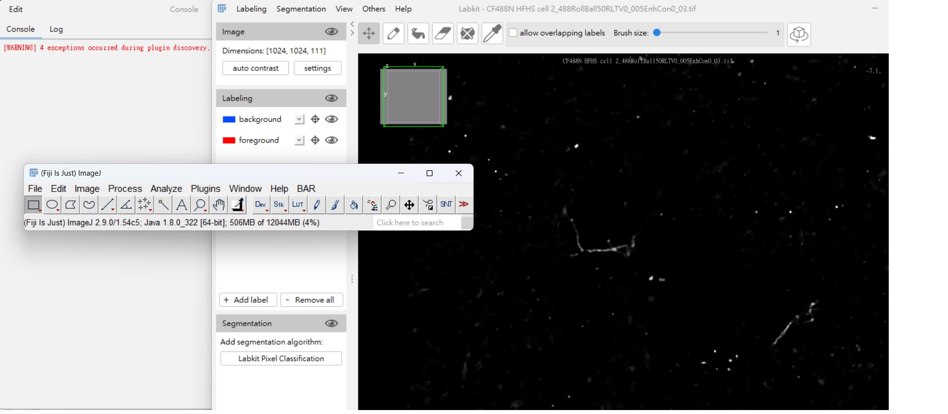 Labkit error when attempting to open image - Image Analysis - Image.sc Forum
