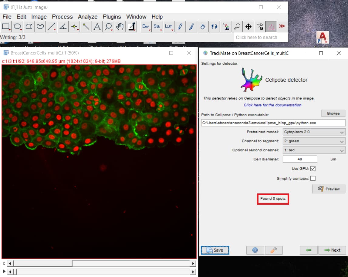 TrackMate-Cellpose not working - Usage & Issues - Image.sc Forum