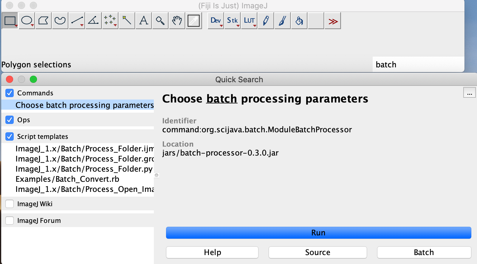 Fiji/ImageJ batch processing: ModuleBatchProcessor failed to initialize - Usage & Issues - Image ...