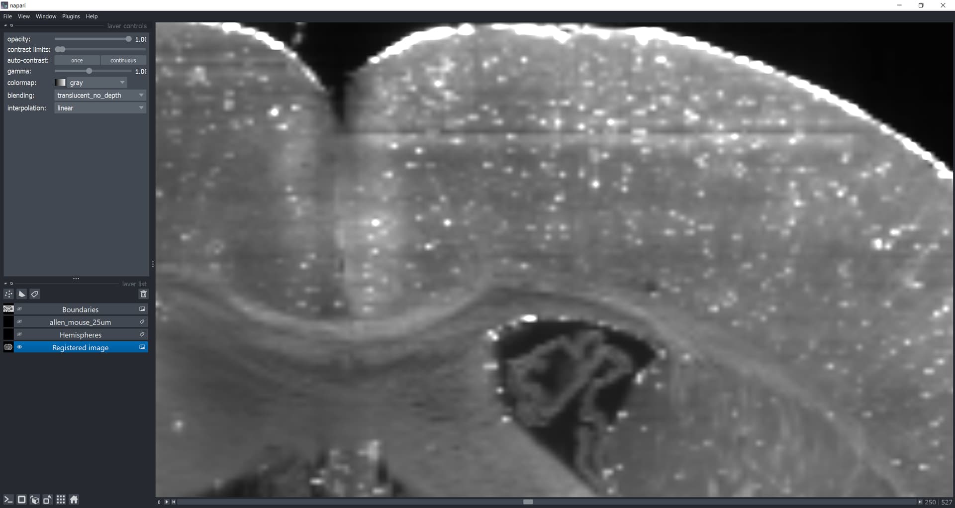 Brainreg error message "Ensure all image files contain the same number of pixels." - Image ...