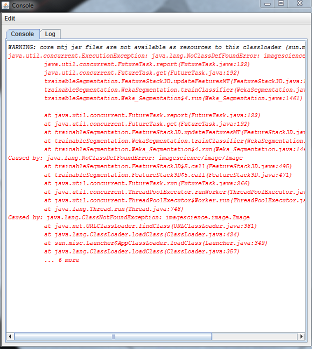 Trainable WEKA Segmentation 3D - Core mtj jar file Error - Usage & Issues - Image.sc Forum