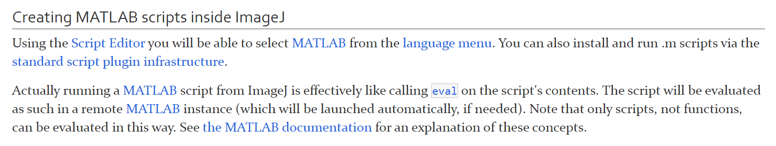 Simplest current way to run a Matlab script from ImageJ - Development - Image.sc Forum