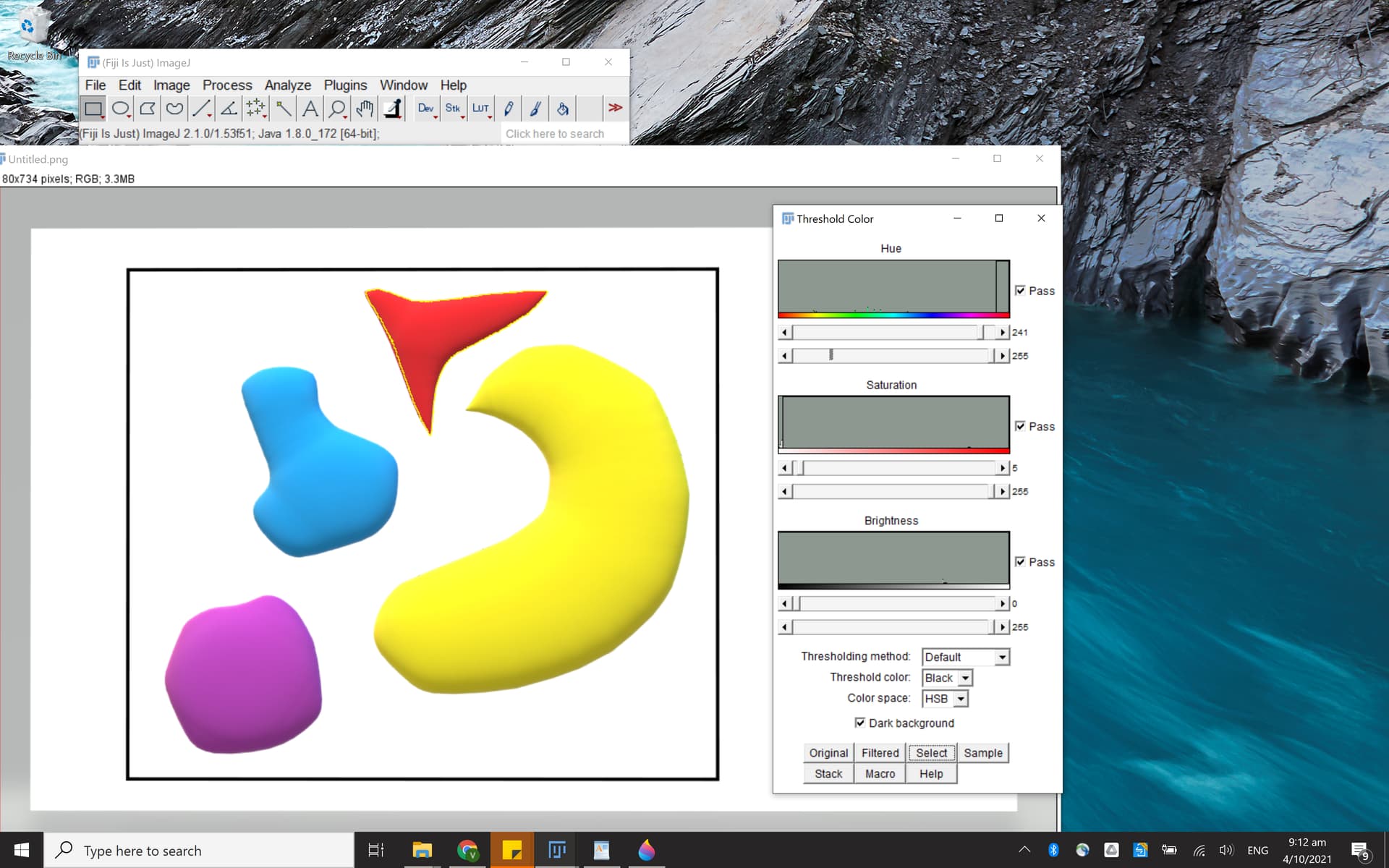 Macro Imagej Multiple Color Threshold In A Image Image Analysis Imagesc Forum
