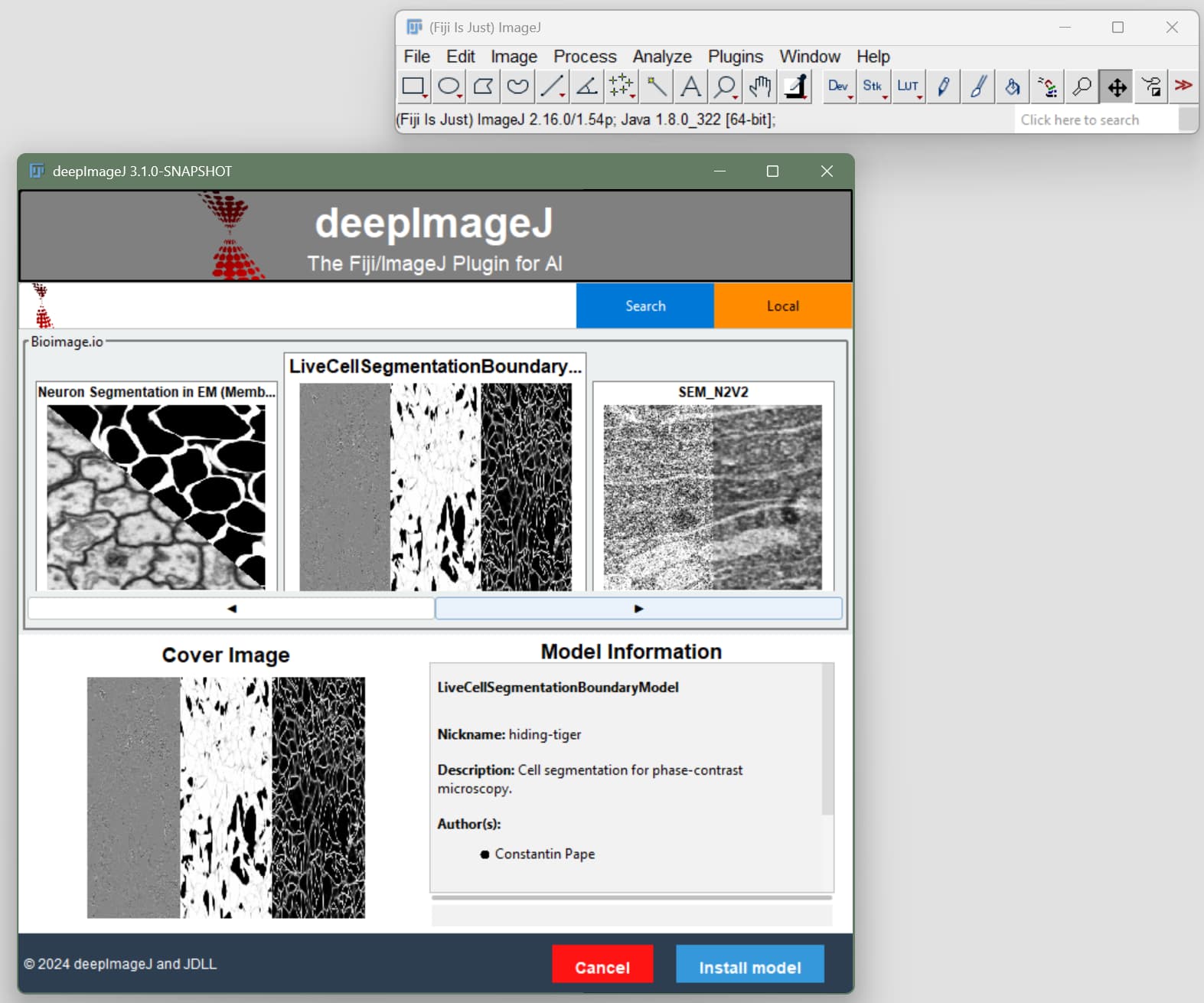 Which version of DeepImageJ to use? - Usage & Issues - Image.sc Forum
