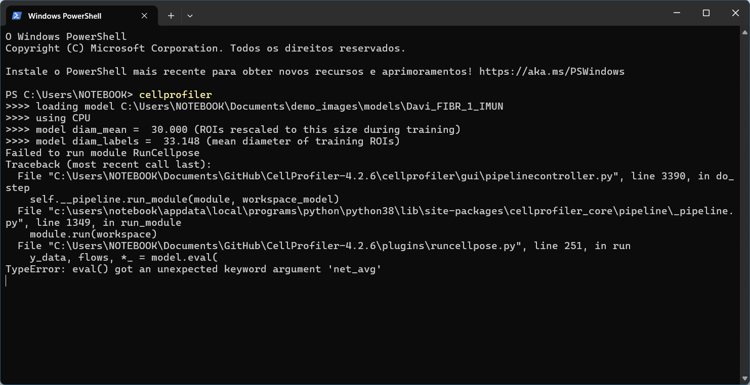 Plugin "RunCellpose" in Cellprofiler is not working - Usage & Issues - Image.sc Forum
