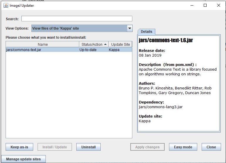 Kappa installation - Usage & Issues - Image.sc Forum