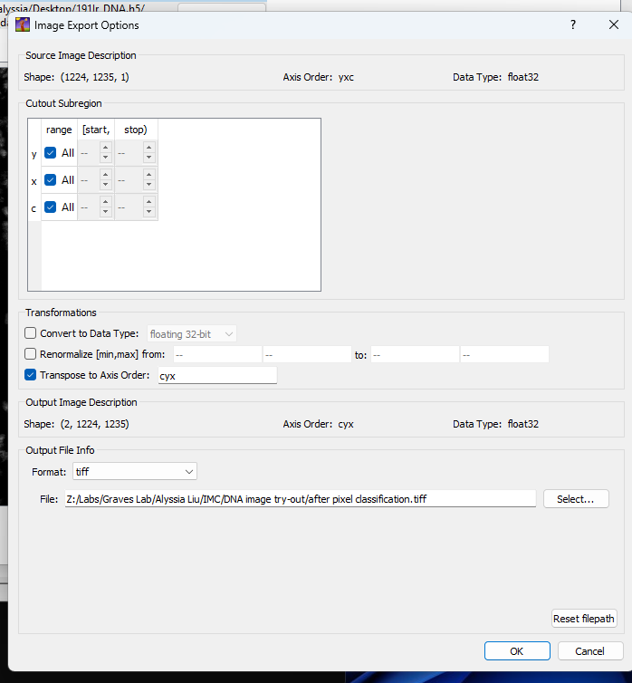 Error while processing NamesAndTypes: cannot reshape array of size ...