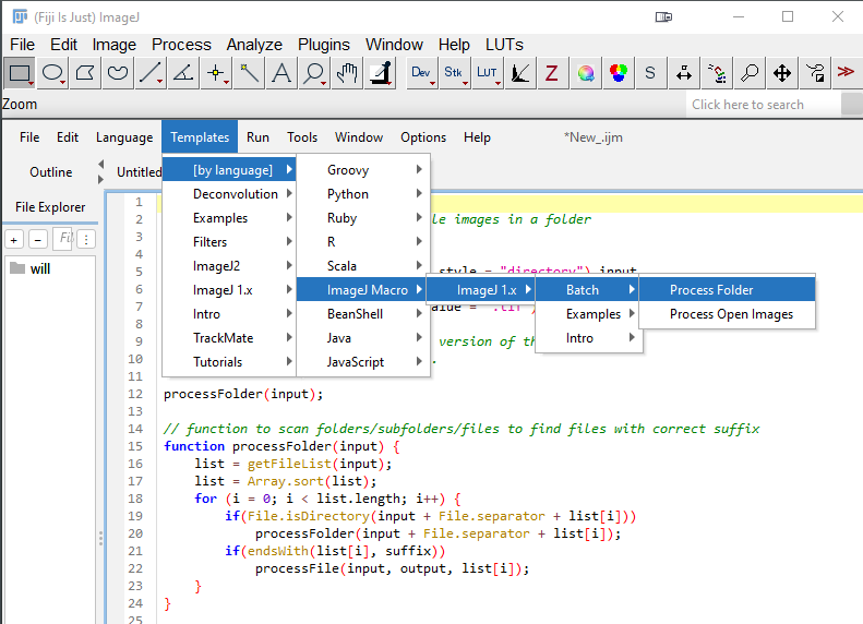 Run macro on folder/subfolder/images - Development - Image.sc Forum