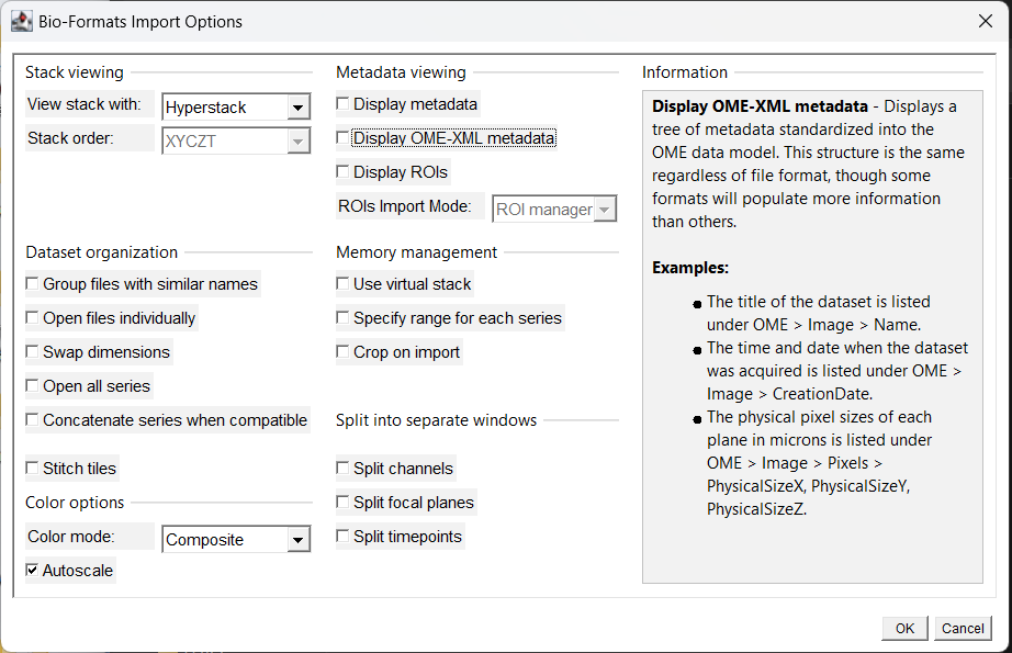 Automated Opening of OME.TIF per scripting in ImageJ - Usage & Issues - Image.sc Forum
