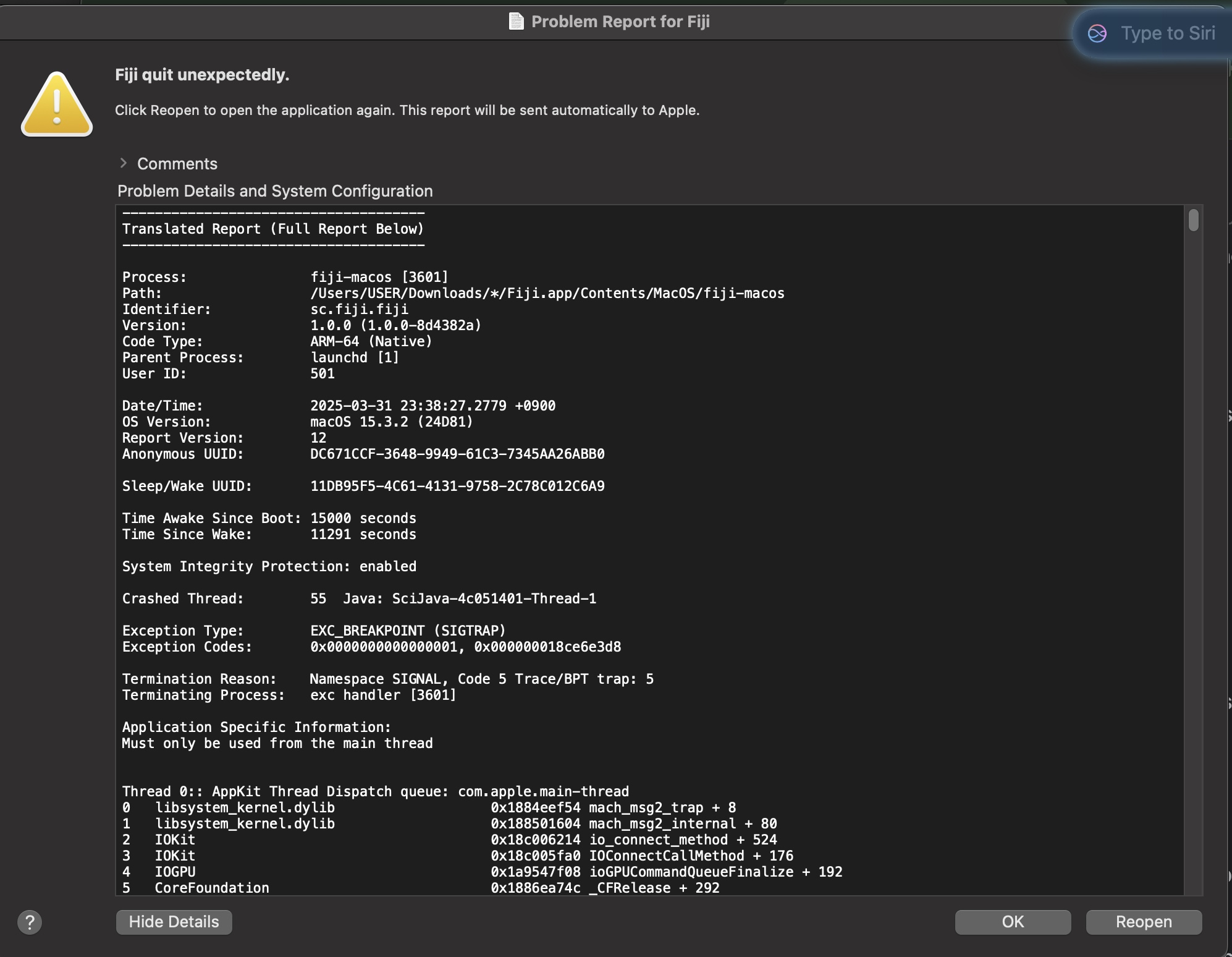 FIJI ImageJ SNT plug-in cannot be run on Macbook: FIJI Closed Unexpectedly - Usage & Issues ...