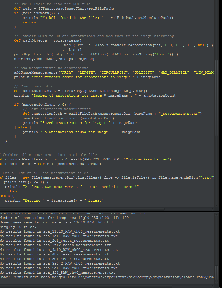 Qupath - export measuraments for annotations for batch image - Image Analysis - Image.sc Forum