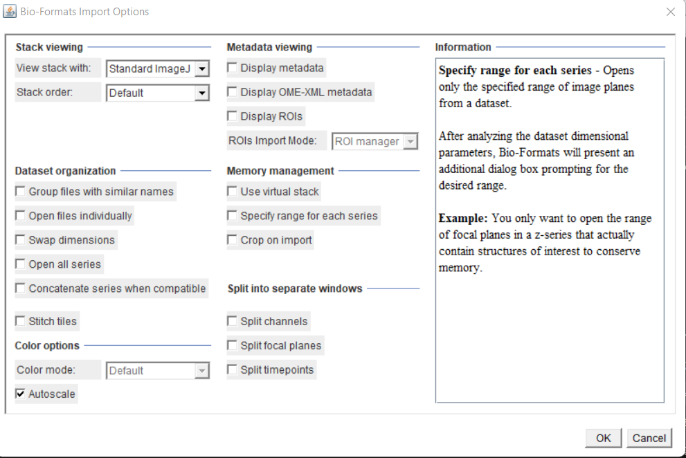 Warning: error loading thumbnail for series #1 (for series #2 and #3 ...