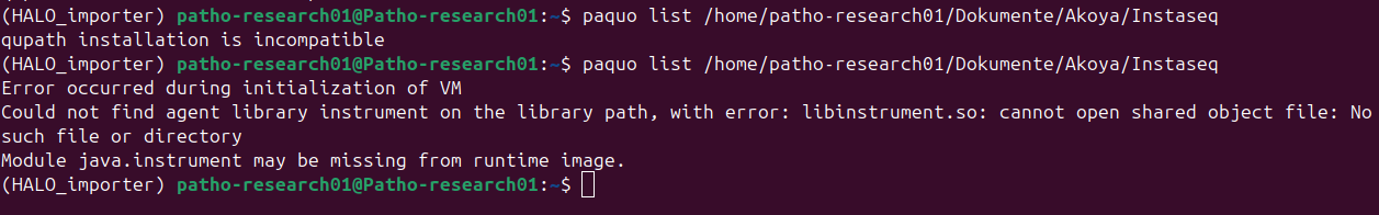 Library path error with paquo qupath interaction - Usage & Issues - Image.sc Forum