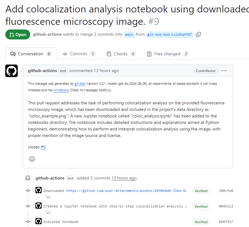 AI-assisted Bio-image Analysis Python Code Generation via Github issues: git-bob - Image ...