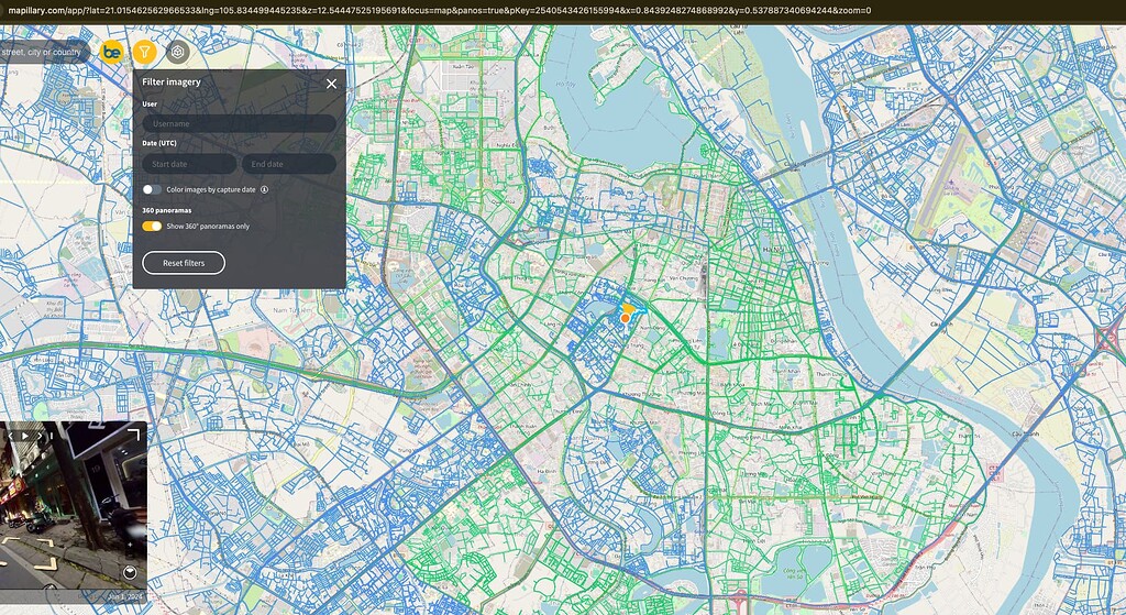 Panorama 360 lost in close zoom in Map - Website - Mapillary Community ...