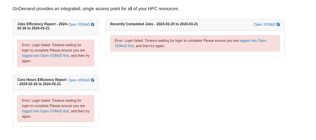 Did anyone have a success integrating XdMod and OnDemand? - Get Help - Open OnDemand