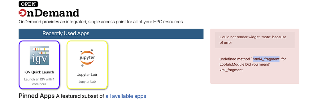 Motd error after update to 3.0.2 - Get Help - Open OnDemand