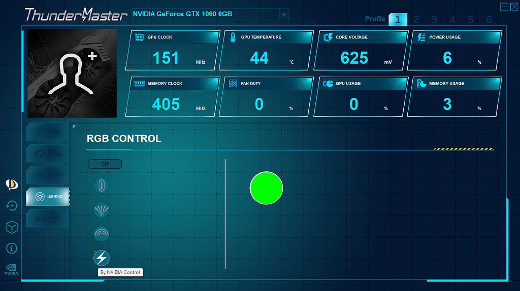 Request support for nVidia LED Visualizer used by 10xx series like ...
