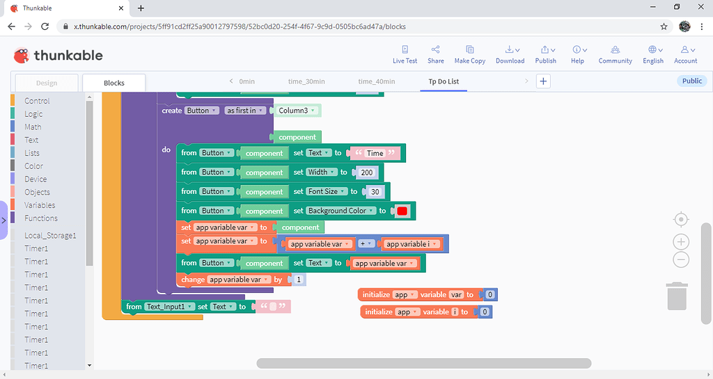 How to assign a unique variable to dynamically created component ...