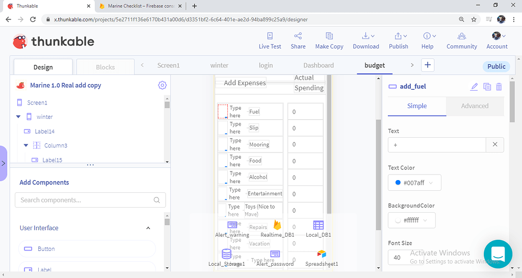 Using the Any Component Button - Questions about Thunkable - Community