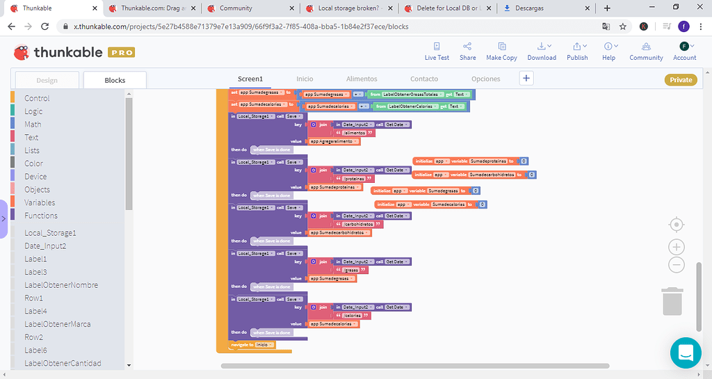 MIs datos guardados en el local storage no persisten! - Questions about ...