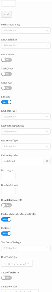 Text Input has many option - Questions about Thunkable - Community