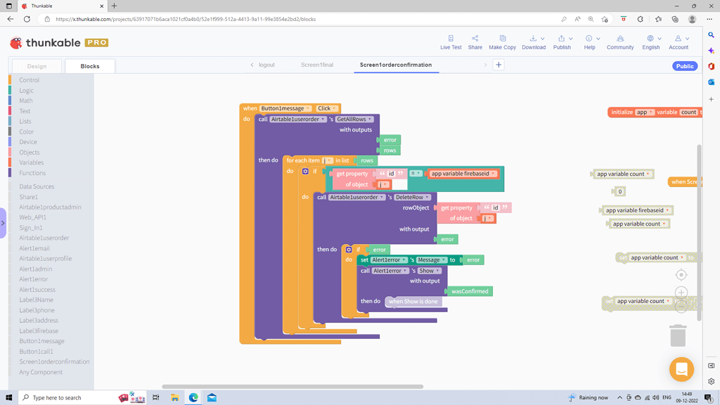 [solved] No Id Property Was Specified In The Provided Row Object Questions About Thunkable