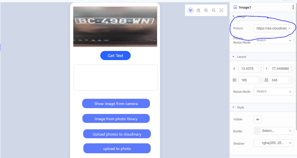 How can I put url link image to my image with a click of a button - Questions about Thunkable ...