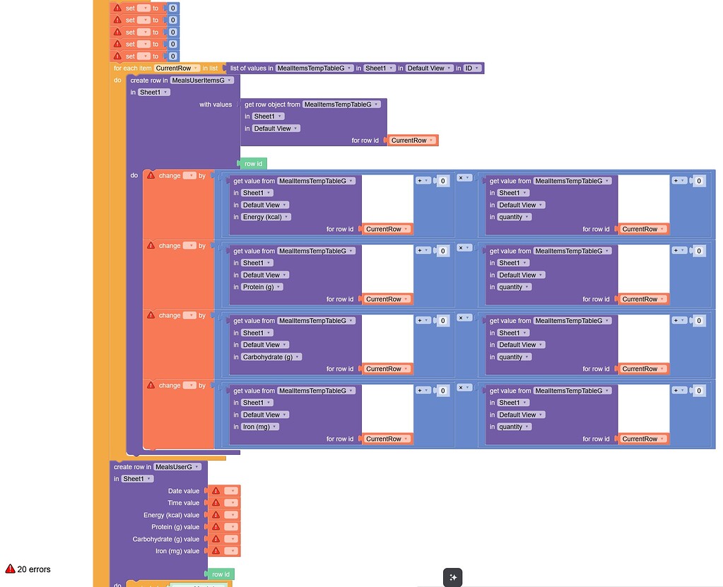 A number of app variables disappeared! Many broken blocks - Questions ...