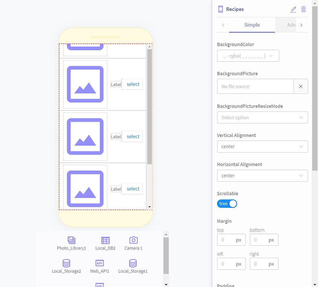 Scrollable screen is cut off - Questions about Thunkable - Community