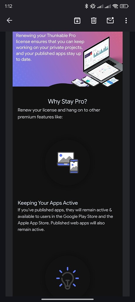 Thunkable PRO and published apps - Questions about Thunkable - Community