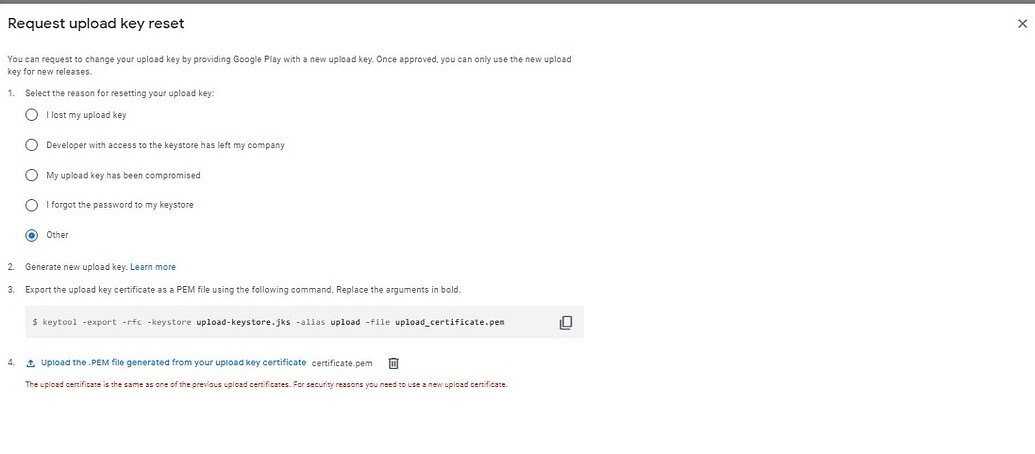 [Solved] Android Publishing Error: App Bundle signed with Incorrect Key - Issues / Bugs - Community