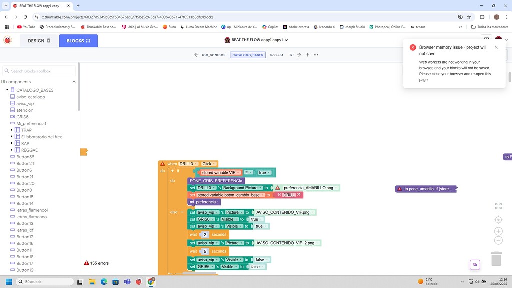 Browser memory issue - Questions about Thunkable - Community