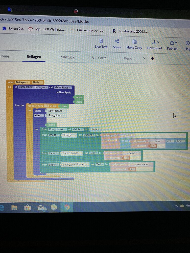 Row update wrong - Questions about Thunkable - Community