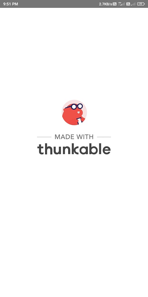 How do I remove the "Made with Thunkable" splash screen? - Questions ...