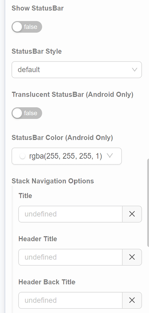 Stp Stack Navigator Displays Statusbar During Screen Switch Issues
