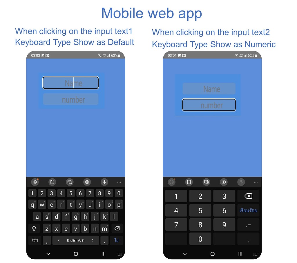 Can you tell me how to set up my keyboard type for input? - Questions about Thunkable - Community