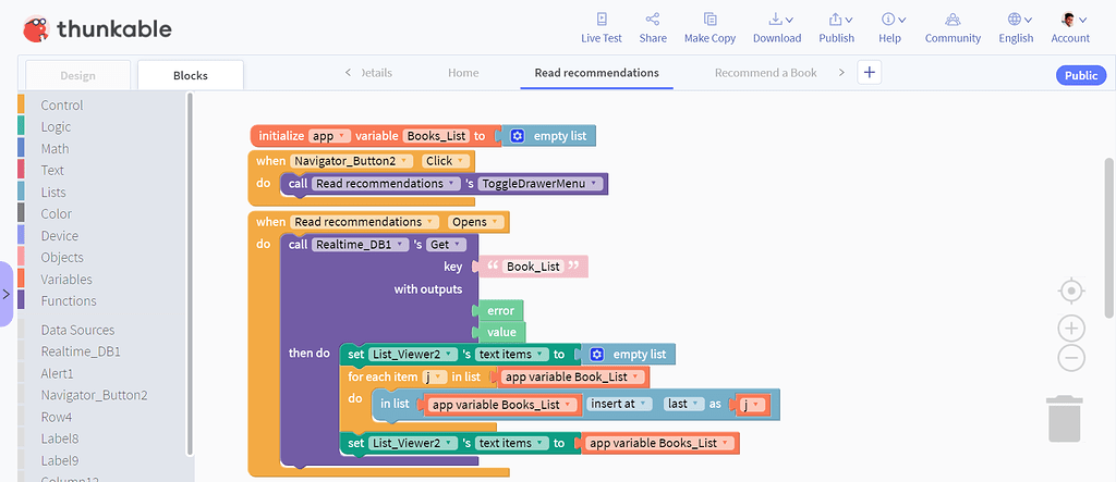 List viewer repeating the list items each time screen is opened - Questions about Thunkable ...