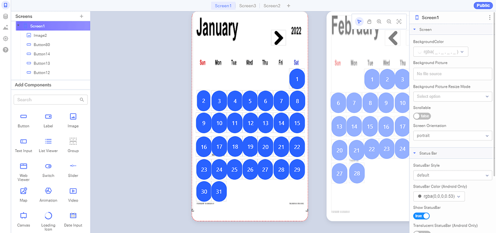 Saving information for a calendar - Questions about Thunkable - Community