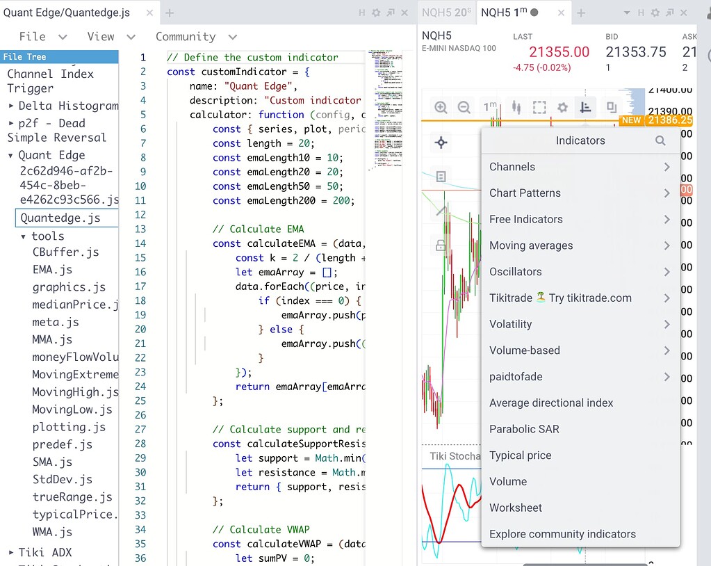 Quant Edge NQ 1 Min Scalp Indicator - Custom Indicators - Tradovate Forum