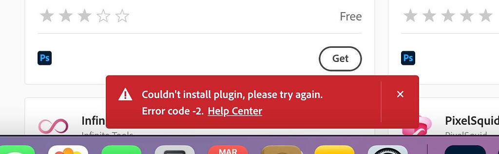 CCX install issue - error 2 - Plugin Marketplace - Adobe Creative Cloud ...