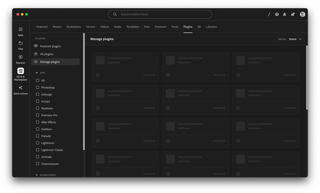 [CCD] Manage plugins tab not loading / Plugin files not installing - Plugin Marketplace - Adobe ...