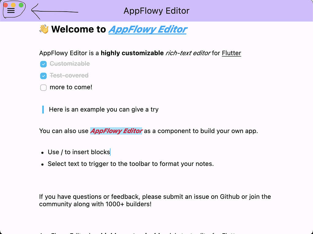 Spacing Looks Unusual In Appbar Leading Threebars Icon Bug Reports Appflowy Community