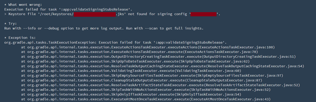 Android signing fail because keystore not found in the specified path - Builds - Bitrise Discussions
